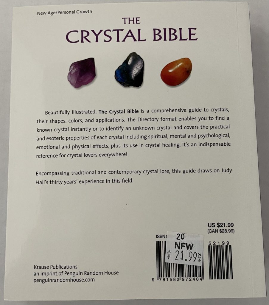 BOOK-THE CRYSTAL BIBLE: A DEFINITIVE GUIDE TO CRYSTALS - Driftstone ...