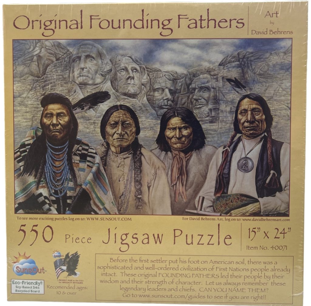 ORIGINAL FOUNDING FATHERS PUZZLE - Driftstone Pueblo - Retail
