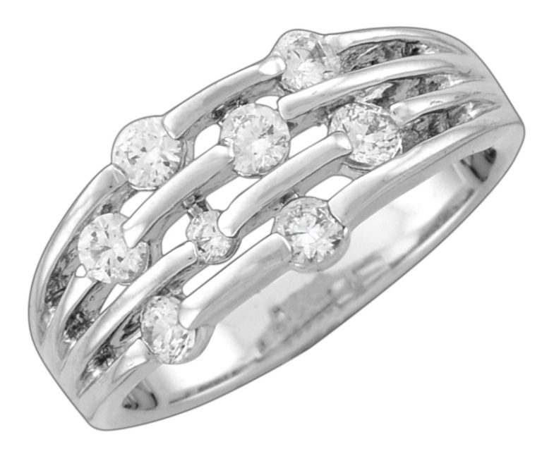 BRIA KATE-CZ- OPEN LINE STONE RING - Driftstone Pueblo - Retail